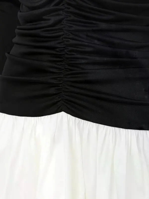 LITA COUTURE Off-the-shoulder Ruched Mini Dress