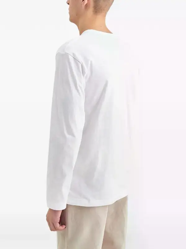 Play Comme Des Garcon Long-sleeved Heart-patch T-shirt