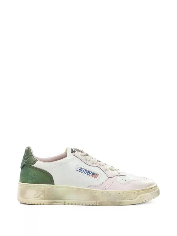 AUTRY Medallist Distressed-effect Panelled Low-top Sneakers