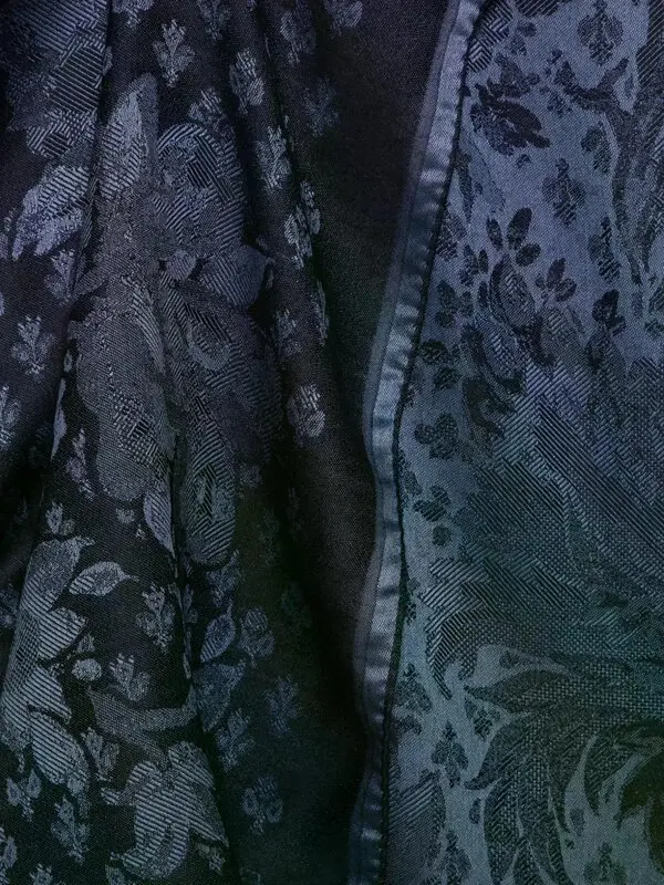 Etro Floral-jacquard Fringed Scarf