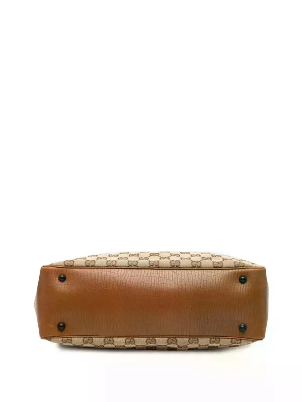Gucci 2000-2015 Gg Canvas Bamboo Tote Bag