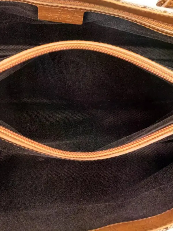 Gucci 2000-2015 Gg Canvas Bamboo Tote Bag