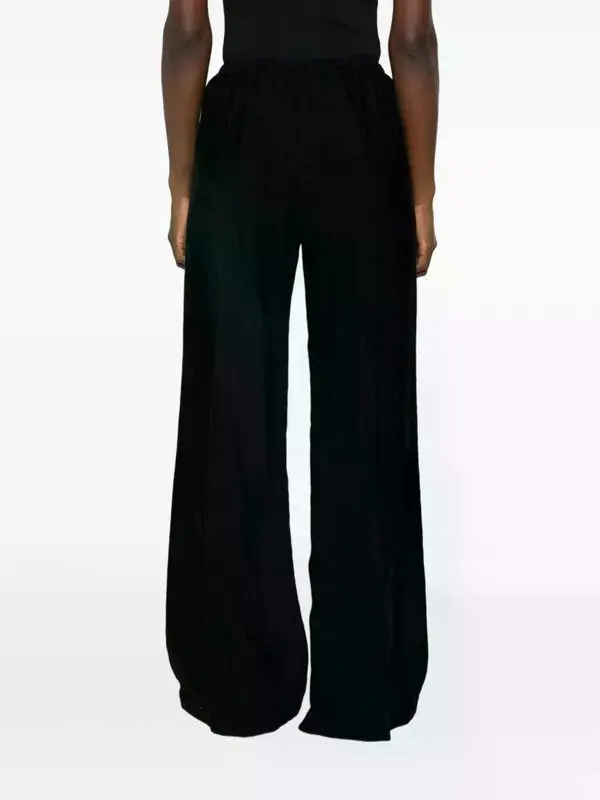 FORTE_FORTE Corduroy-effect Palazzo Pants - Black