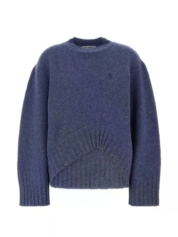 Attico Embroidered Logo Mélange Sweater