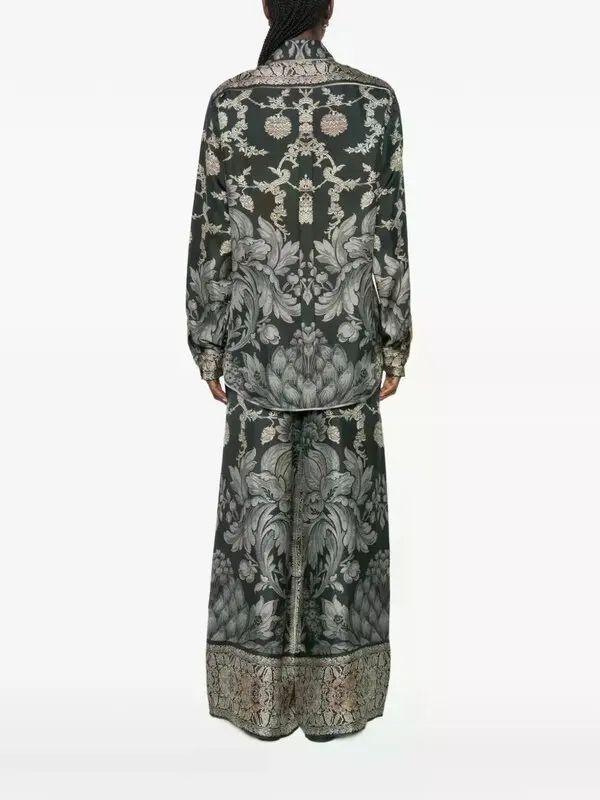PIERRE-LOUIS MASCIA Silk Floral Print Shirt