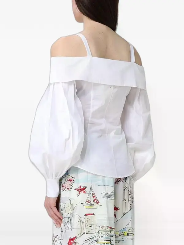 Antonio Marras Off-shoulder Puff-sleeve Shirt