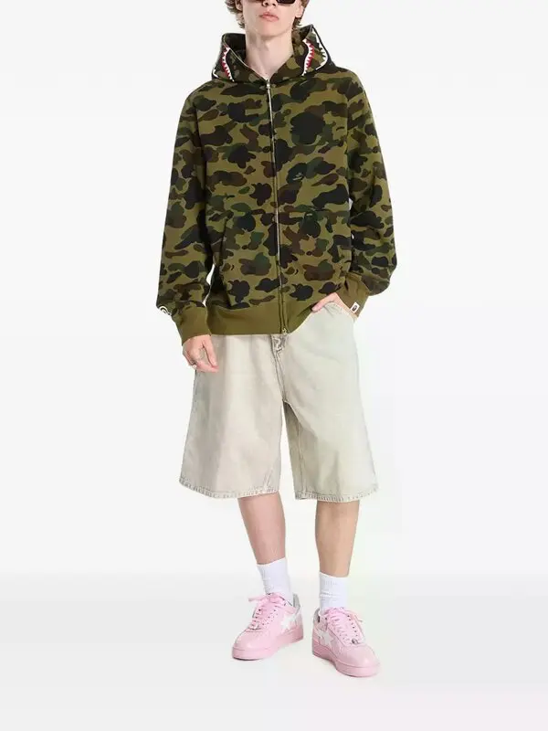 A BATHING APE 1st Camo Shark Hoodie