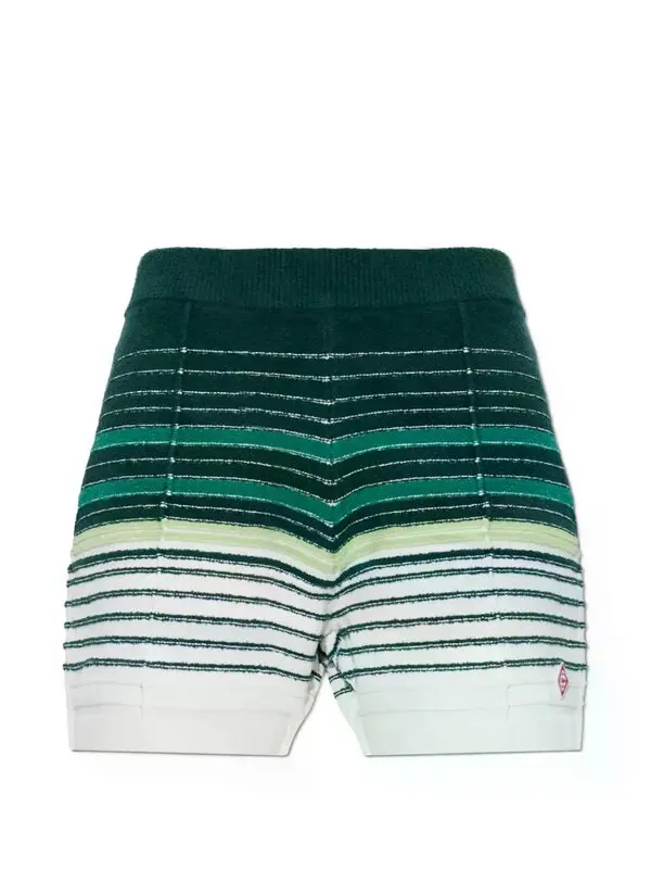 Casablanca Striped Bouclé Shorts