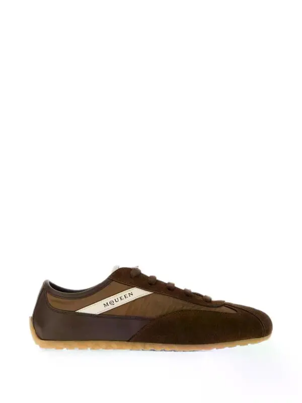 Alexander McQueen Boxe Panelled Calf Suede Sneakers