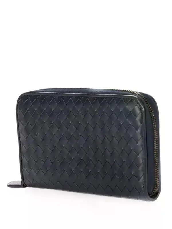 Bottega Veneta Intrecciato Wallet - Blue