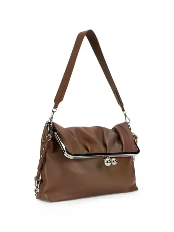 Max Mara Pasticcino Leather Shoulder Bag