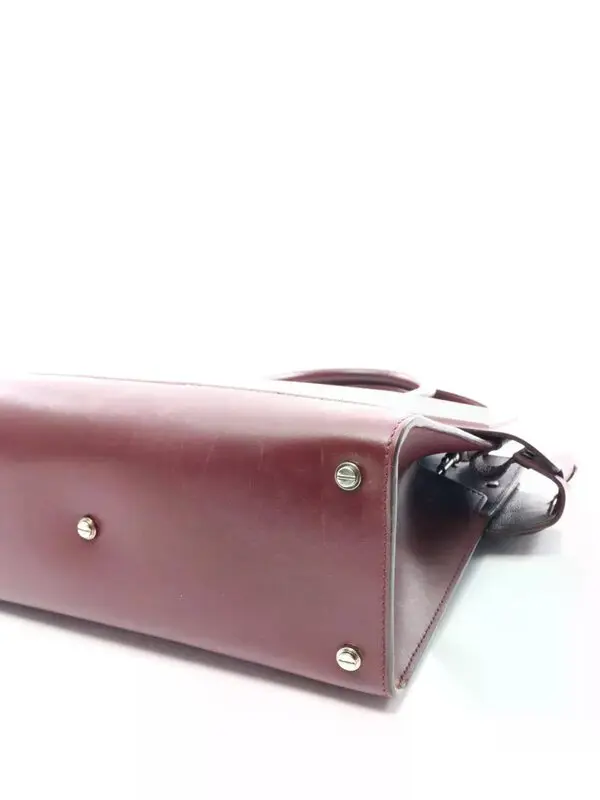 Givenchy 2000-2026 Medium Leather Horizon Satchel