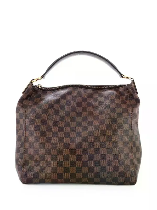 LOUIS VUITTON Portobello Damier Pm Hobo Bag - Brown