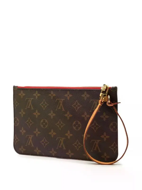 LOUIS VUITTON Monogram Neverfull Mm Pouch Clutch Bag