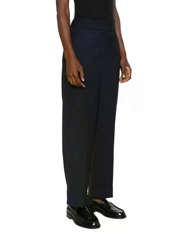 Peserico Pressed-crease Cuffed-hem Tailored Trousers