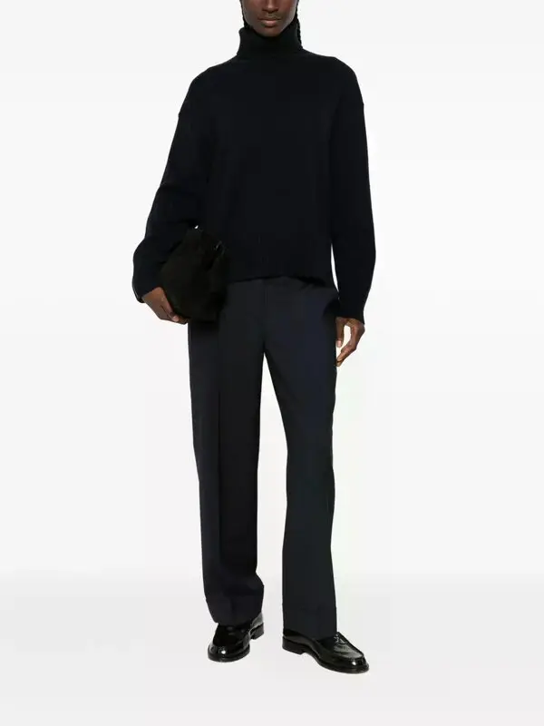 Peserico Tailored Trousers With Pressed Crease And Cuffed Hem