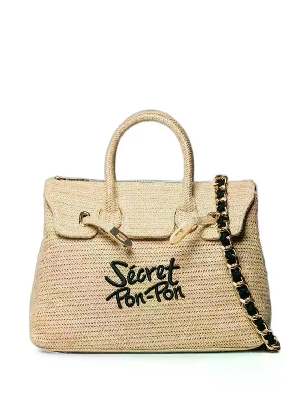 SECRET PON-PON Medium Victoria Shoulder Bag - Neutrals