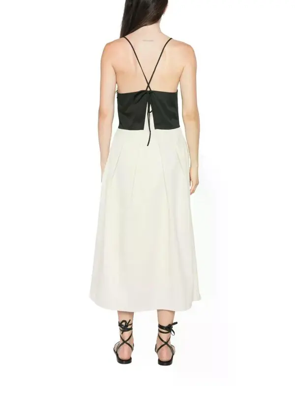 Sea Angelina V-neck Midi Dress - Neutrals