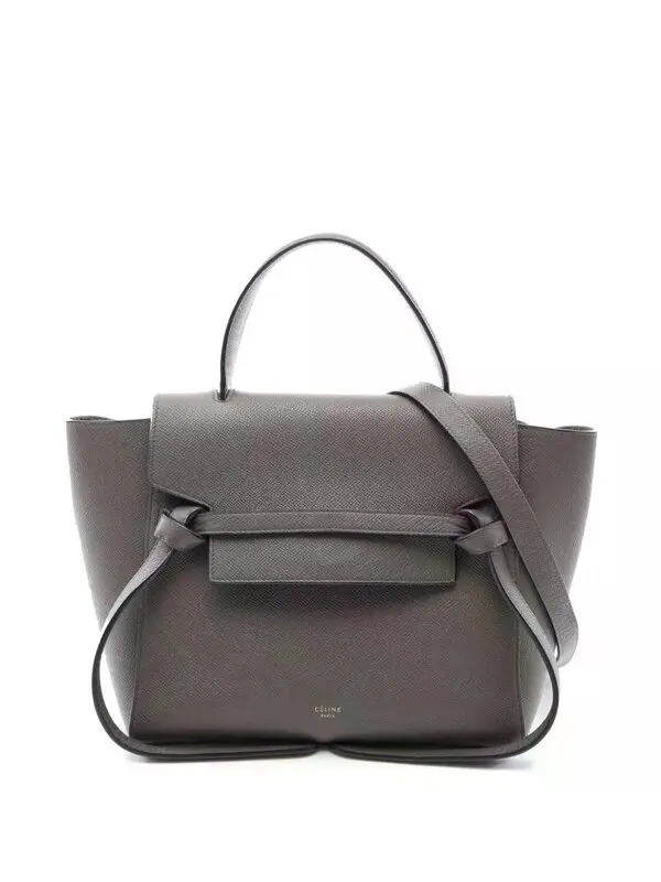 Celine Micro Grained Calfskin Belt Bag Satchel - Grey