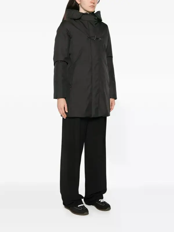 FAY Hooded Toggle-fastening Coat