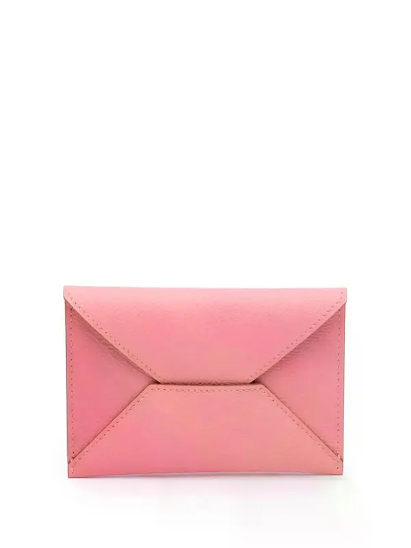 Hermès 2014 Epsom Envelope Mm Card Holder - Pink
