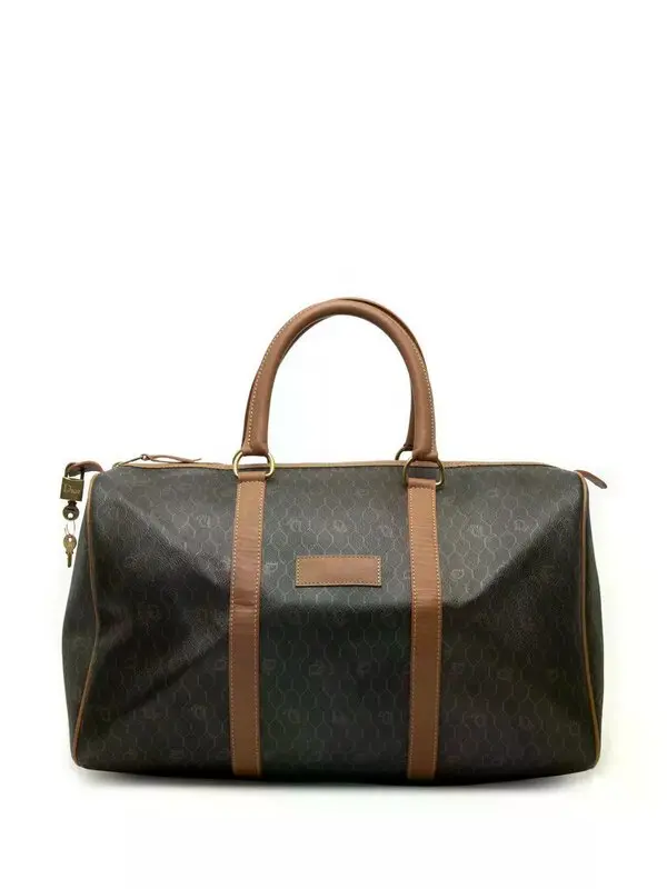 Dior Honeycomb Coated Canvas Boston Bag