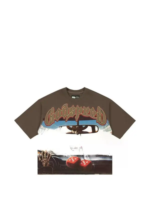 GODSPEED On The Run Ii Graphic-print T-shirt - Brown