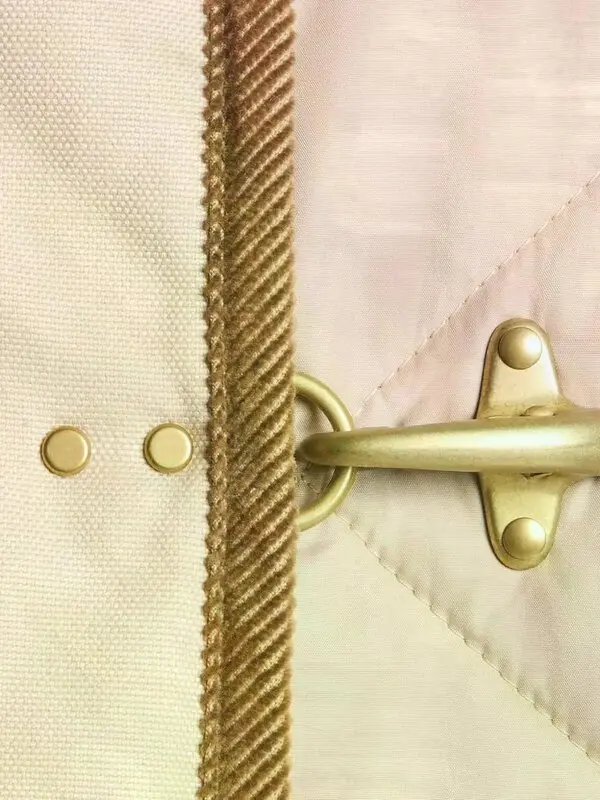 FAY Quilted Shearling-collar Jacket - Neutrals