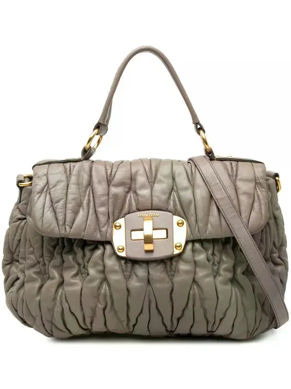 Miu Miu 2010-2026 Matelasse Nappa Satchel