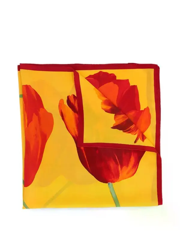Vintage Floral-print Scarf