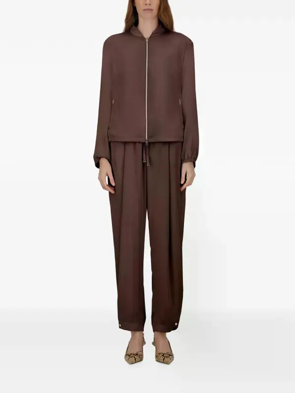 Herno Zip Up Satin Jacket