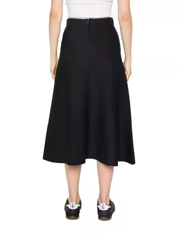 Moncler Logo-patch A-line Midi Skirt