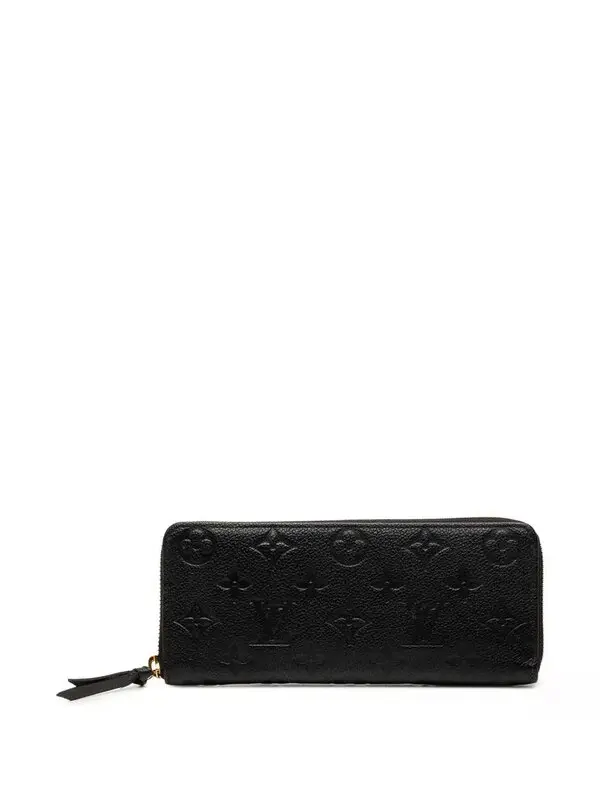 LOUIS VUITTON 2018 Monogram Empreinte Clemence Wallet Long Wallets