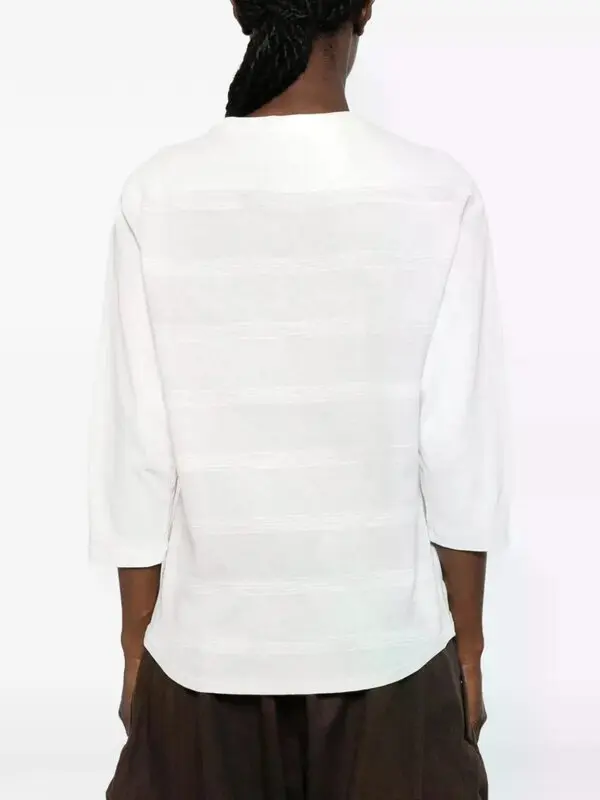 Kenzo Striped Three-quarter Sleeve Top