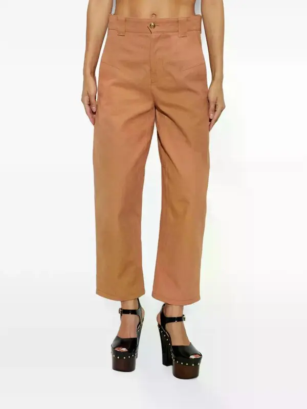 Chloé High-waisted Straight-leg Trousers