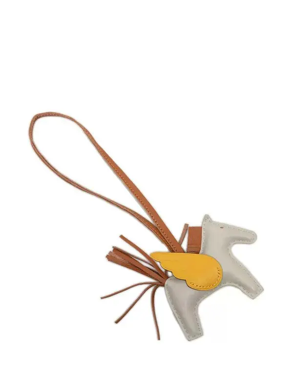 Hermès 2022 Milo Lambskin And Swift Grigri Rodeo Pegase Bag Charm - Brown