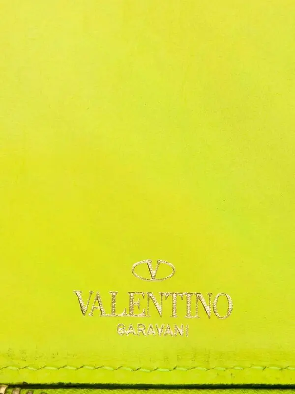 Valentino Garavani 2018-2026 Leather Rockstud Zip Around Wallet Long Wallets