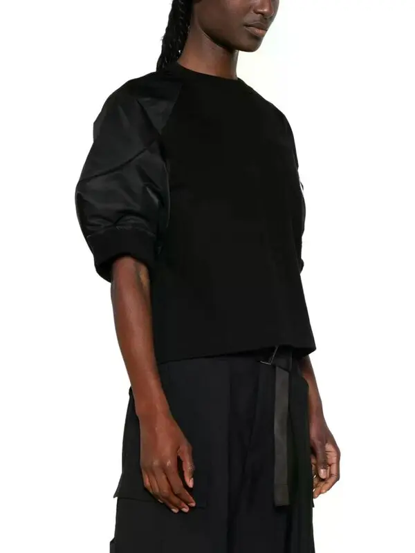 Sacai Crew-neck Zip-pocket Sweatshirt