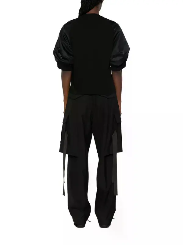 Sacai Crew-neck Zip-pocket Sweatshirt
