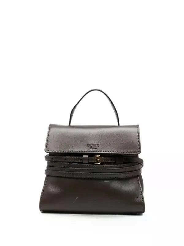 Moschino Logo-detail Belted Mini Bag - Brown