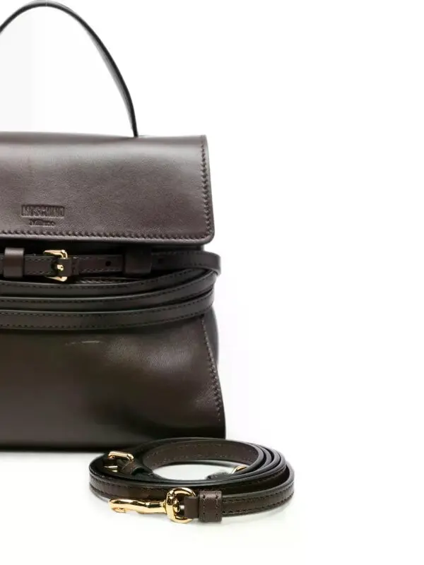 Moschino Detail Belted Mini Bag - Brown