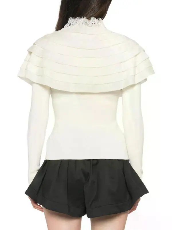 Sea Wanda Lace-trimmed Cardigan