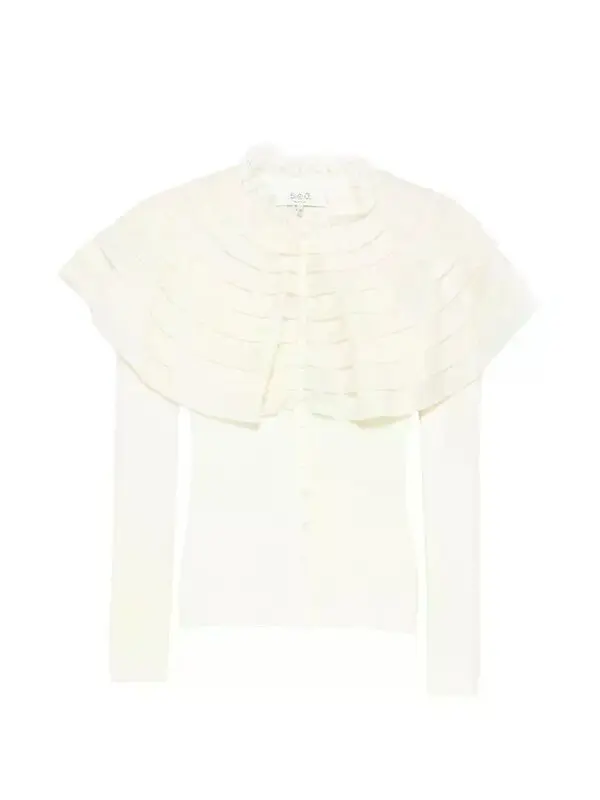 Sea Wanda Lace-trimmed Cardigan - Neutrals