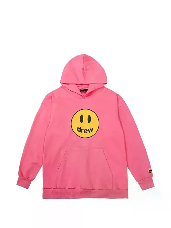 Drew Mascot Print Hoodie - Pink