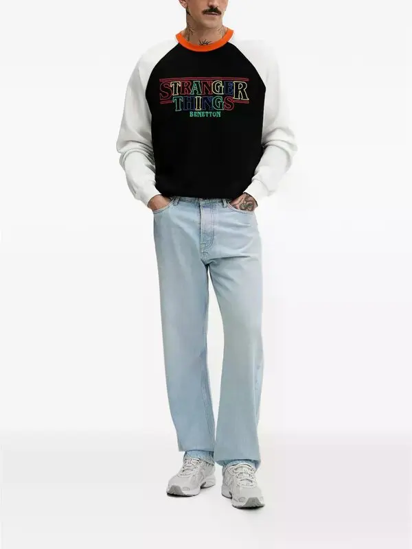 BENETTON Stranger Things Raglan Sweatshirt - Black