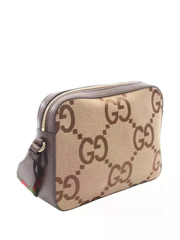 Gucci 2000-2015 Jumbo Gg Canvas Web Crossbody Bag