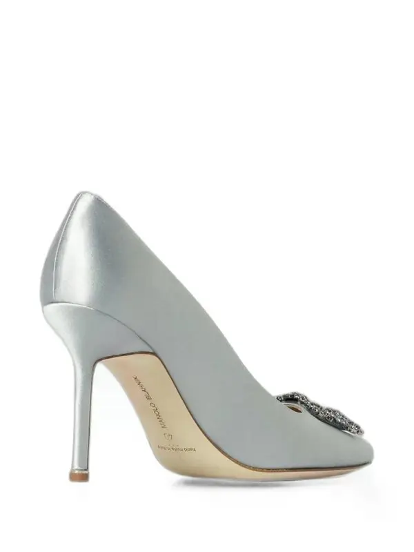 Manolo Blahnik Hangisi Jewel-buckle Pumps