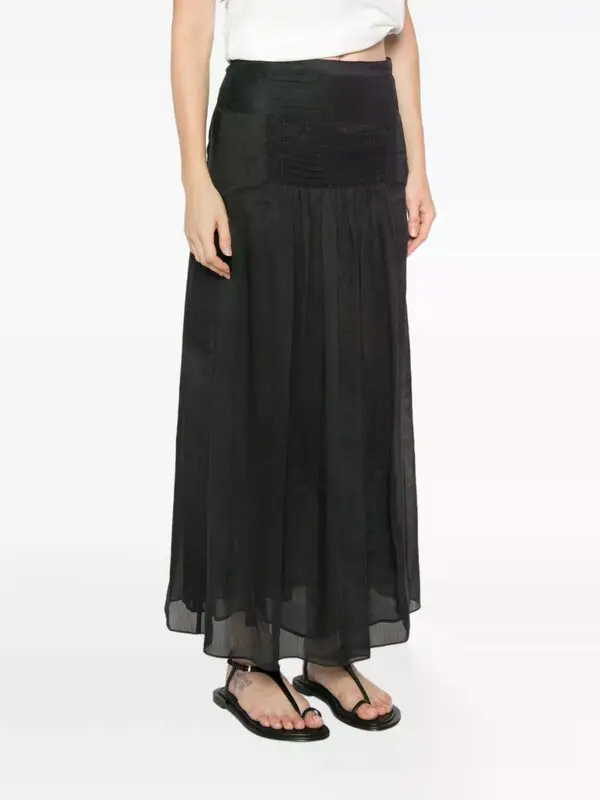 MARANT ETOILE Pylka Maxi Skirt - Black