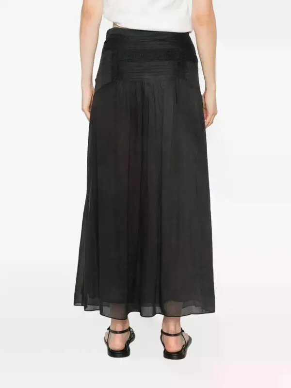 MARANT ETOILE Pylka Maxi Skirt - Black