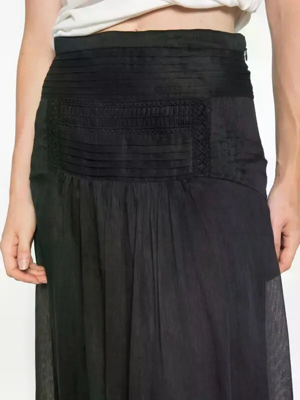 MARANT ETOILE Pylka Maxi Skirt - Black